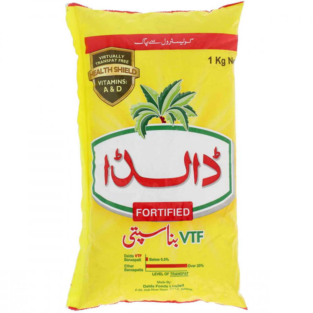 Dalda Vtf Banaspati Ghee Pouch 1 Kg Punjabi Store Dalda Vtf Banaspati Ghee Pouch 1 Kg Punjabi Store